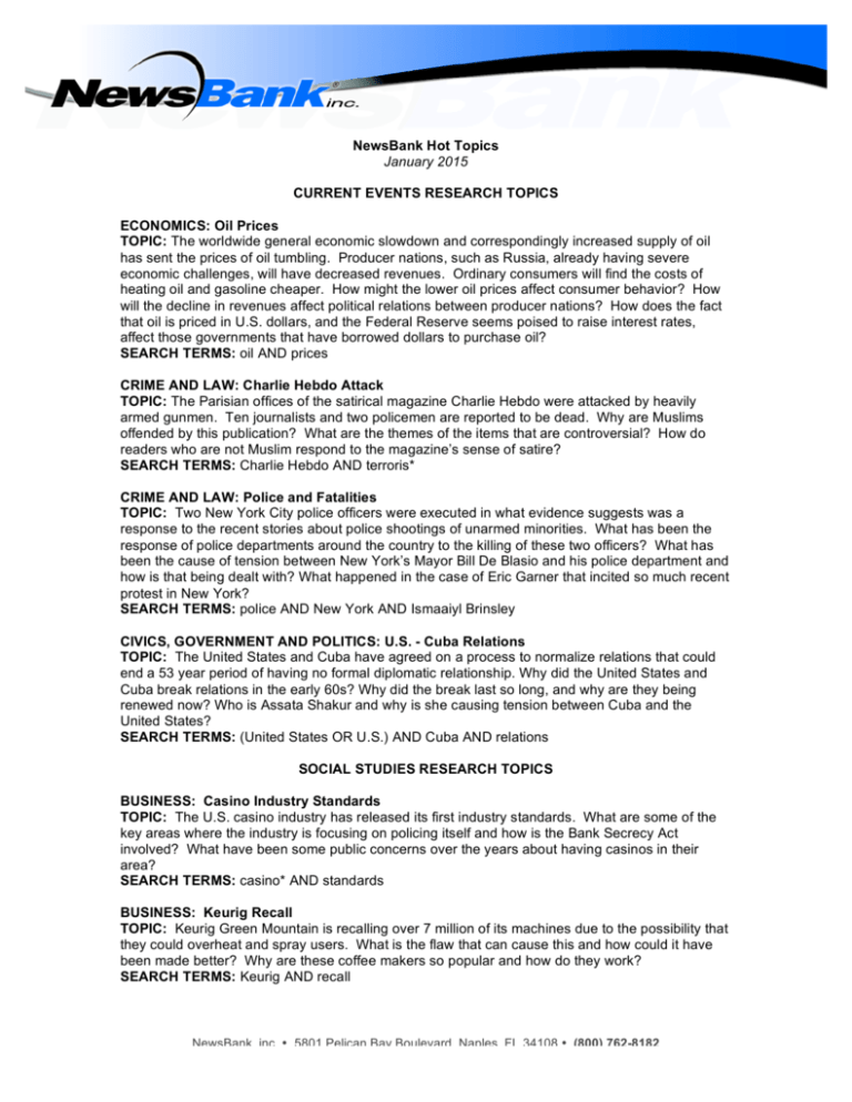 CURRENT EVENTS RESEARCH TOPICS ECONOMICS CURRENT EVENTS RESEARCH TOPICS ECONOMICS