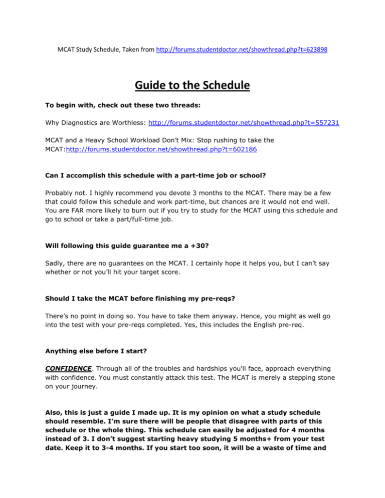 MCAT Study Guide