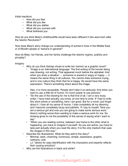 Persepolis Study Guide