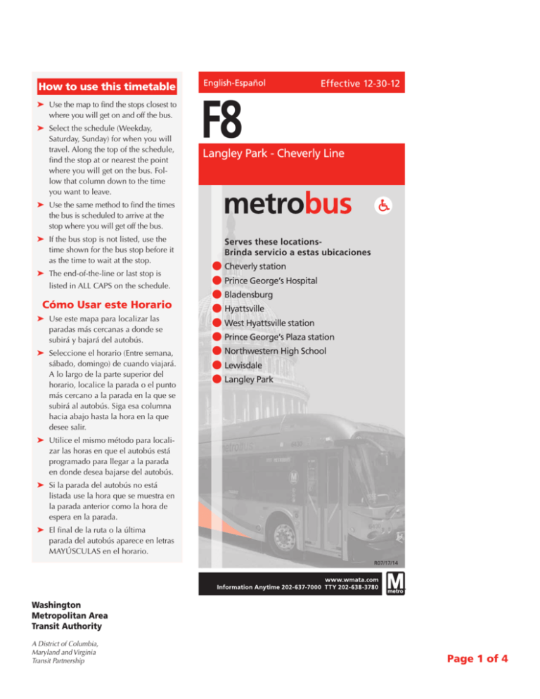 F8 WMATA