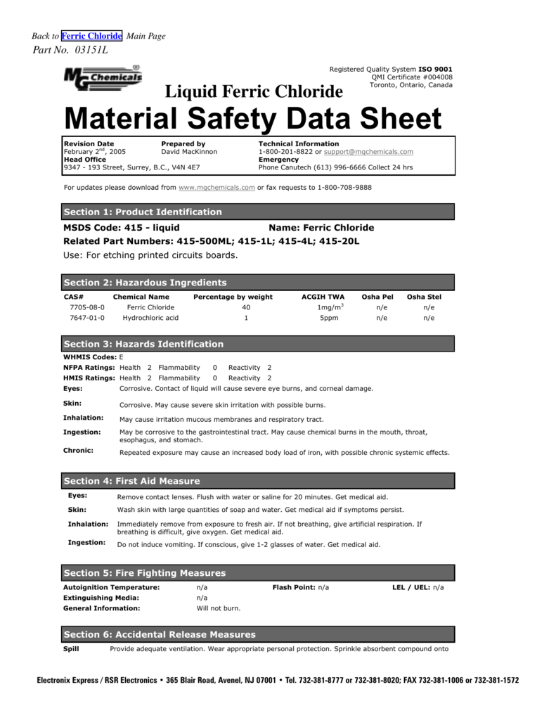 MSDS MSDS