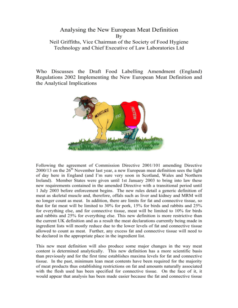 Analysing The New European Meat Definition Analysing The New European Meat Definition