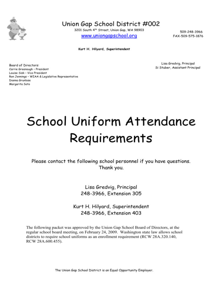 School Uniform Attendance Requirements