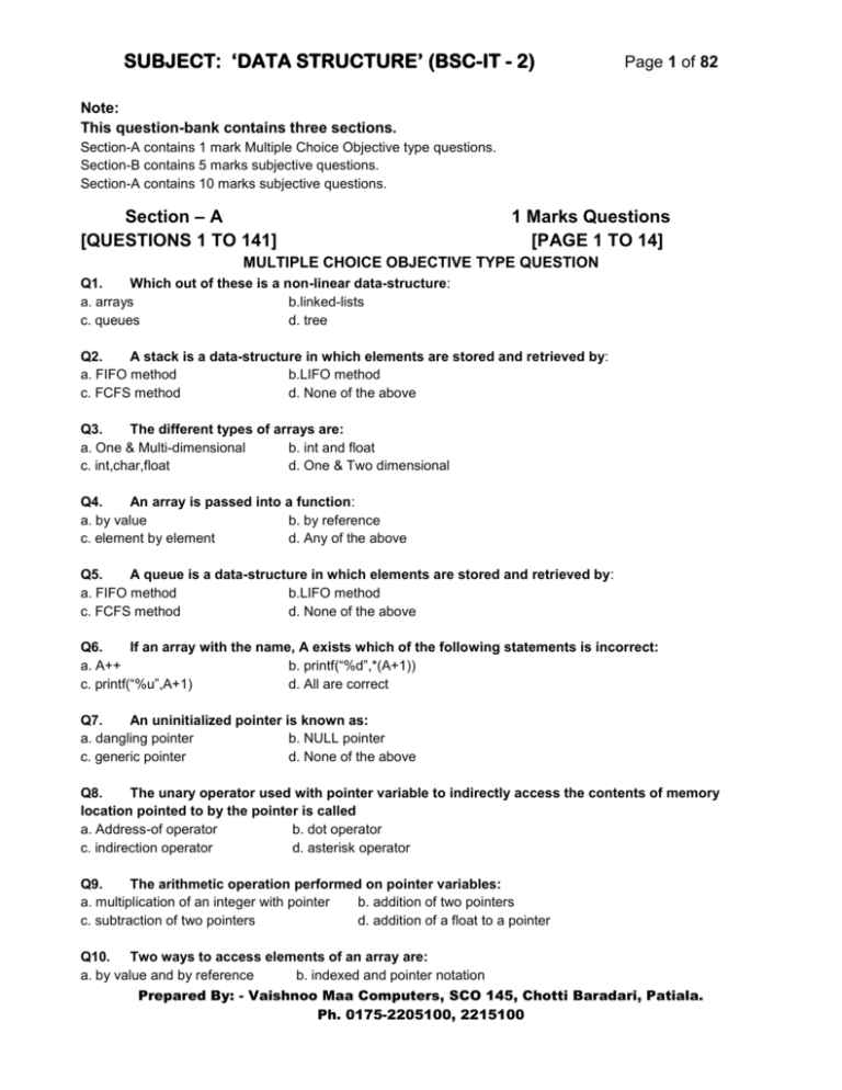Multiple choice ions 
