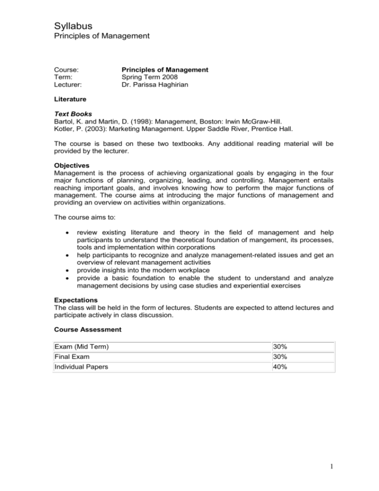 Principles of Management_Syllabus_2008_ Haghirian
