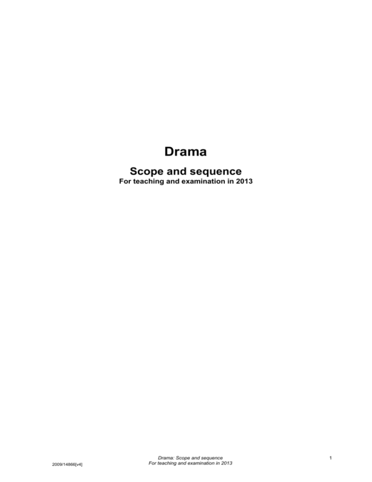 Drama language - School Curriculum and Standards Authority