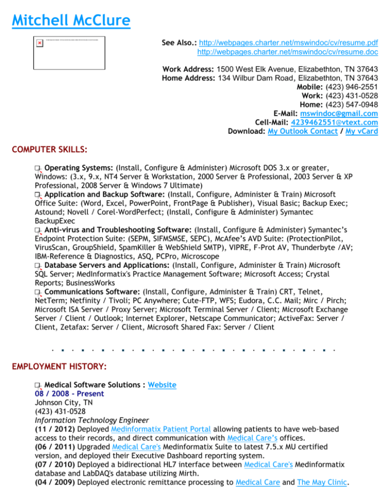 Mitchell Gray McClure Charter Communications Mitchell Gray McClure Charter Communications