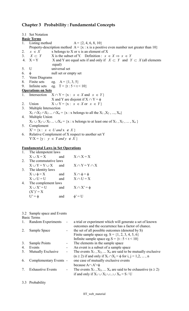 Fundamental Concepts
