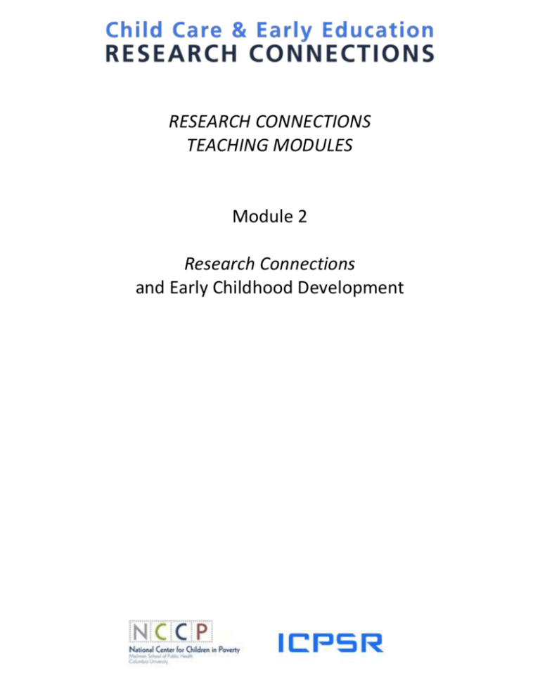 RESEARCH CONNECTIONS Child Care And Early Education RESEARCH CONNECTIONS Child Care And Early Education