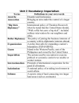 Imperialism Vocabulary: Terms and Definitions