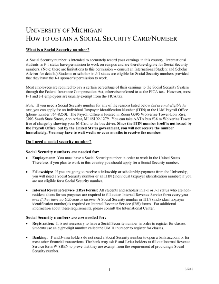 How To Obtain A Social Security Card number