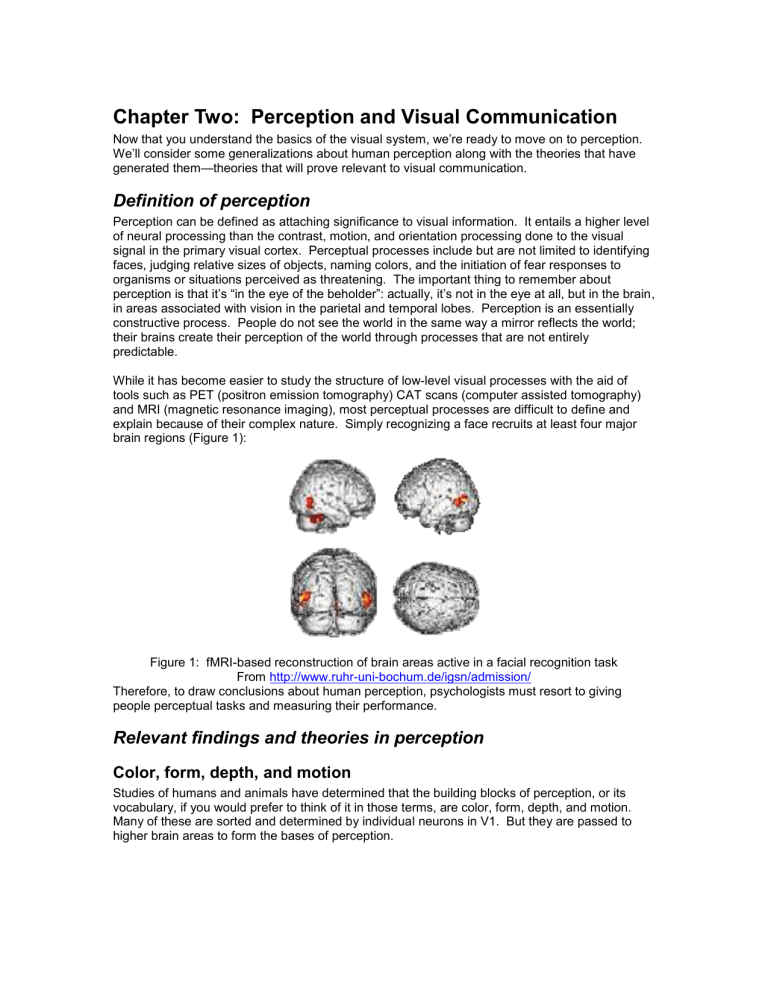 Chapter Two Perception And Visual Communication