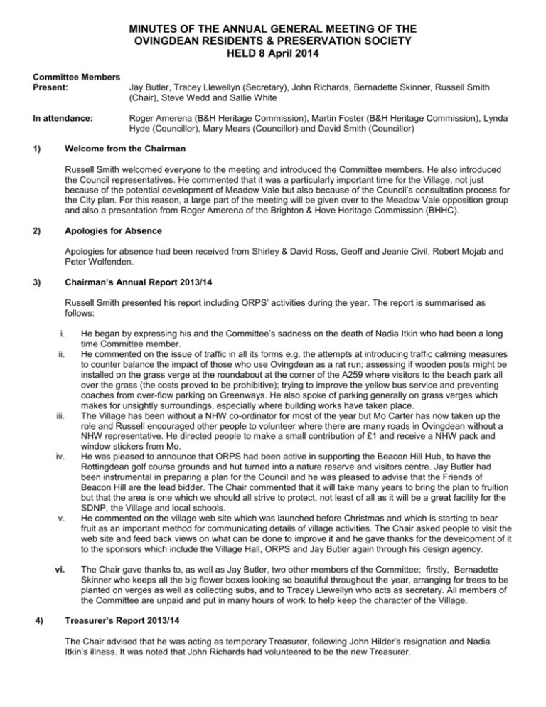 Minutes Of The Annual General Meeting minutes-of-the-annual-general-meeting