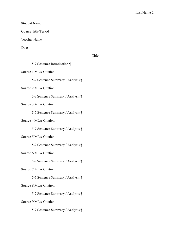 5 7 Sentence Summary Analysis