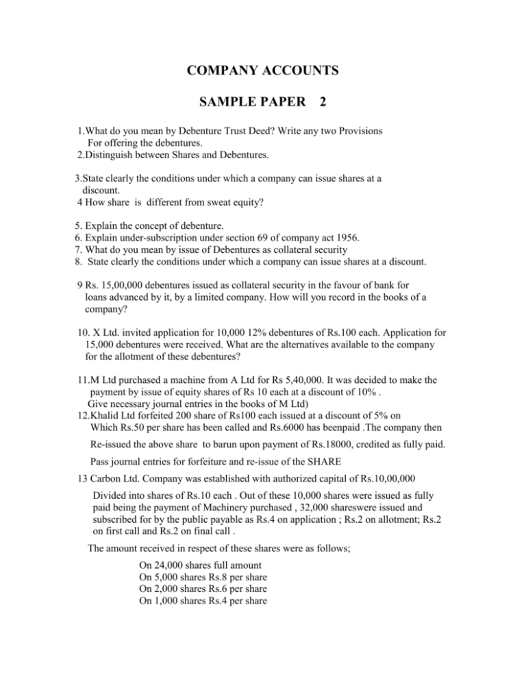 Sample Paper 2 Sample Paper 2