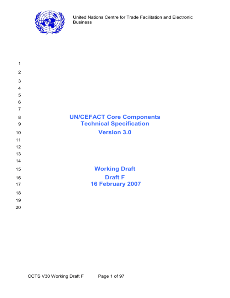 Core Components Technical Specification