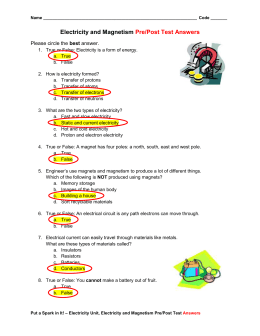 Sample Grade 5 Mcas Science Reference Sheet For Use With