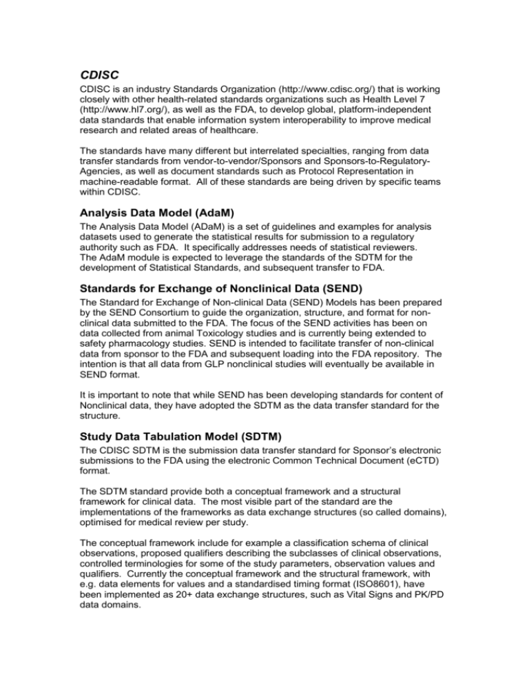 CDISC SDTM Overview