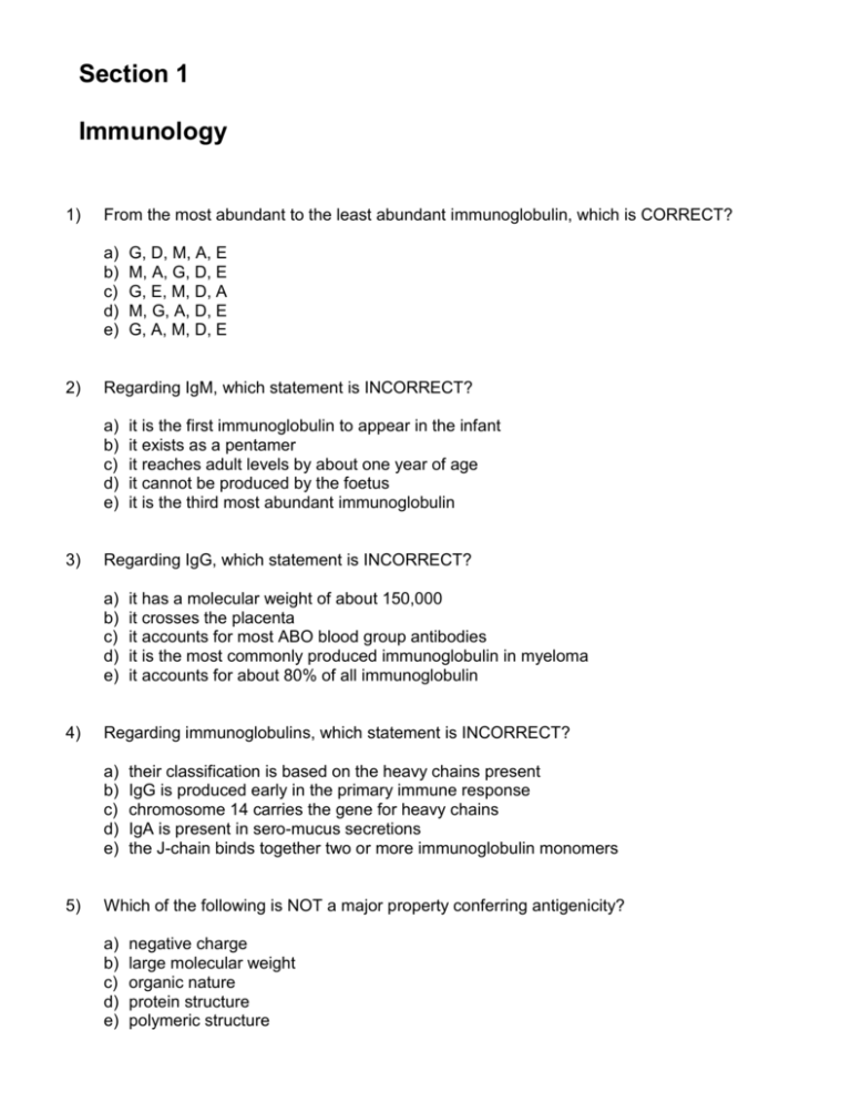 Immunology