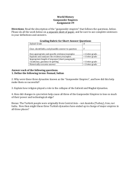 Gunpowder Empire Comparison Chart