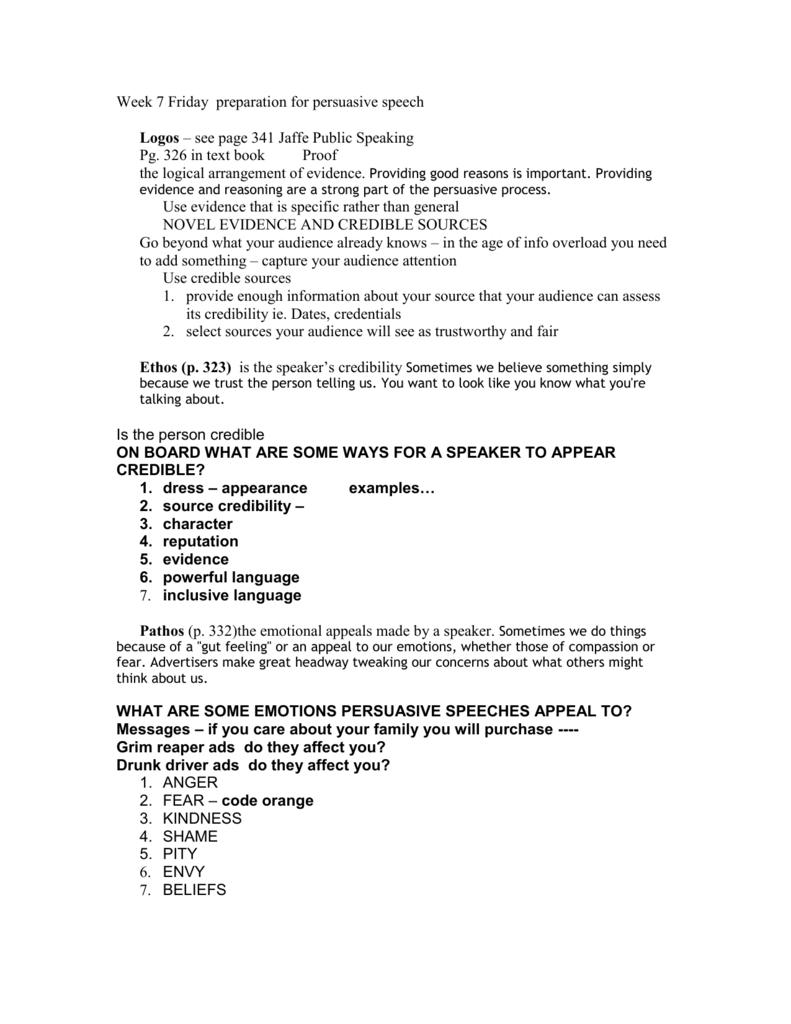 Monroe Motivated Sequence Speech Outline Sample PDF Template