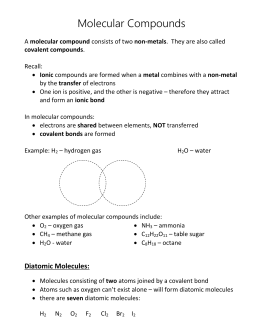 Naming Binary Covalent Compounds