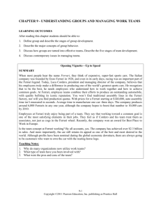 Teamwork—Grading Checklist