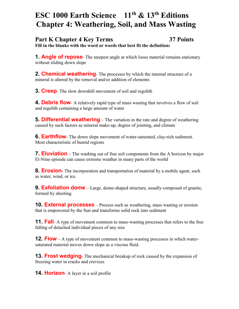 Chapter 4 Earth Science Answer Key The Earth Images Revimage Org