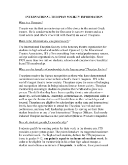 Thespian Point System