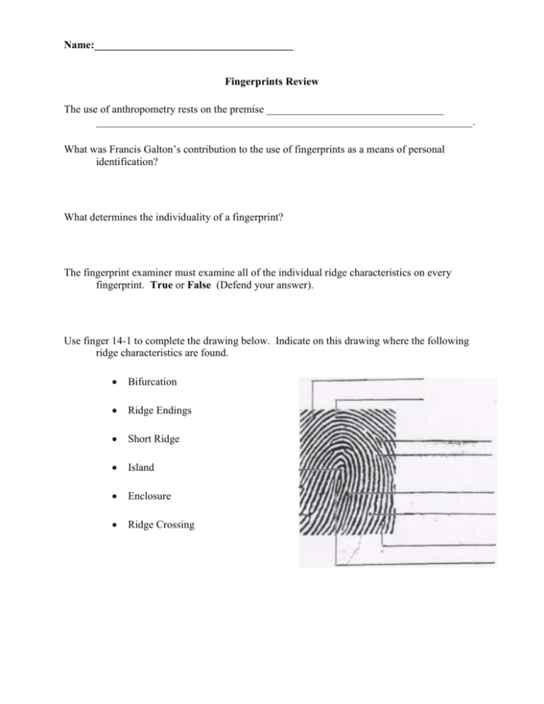 Chapter 14 Fingerprints