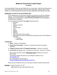 Medieval Castle Scavenger Hunt