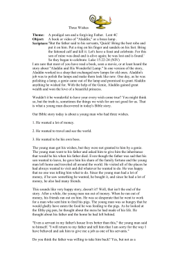 Monologues for Aladdin Kids Tips: Memorize it as best as you can