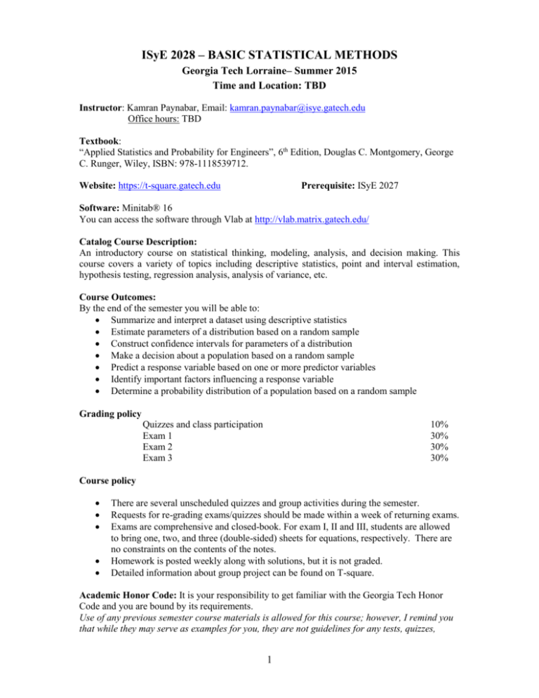Basic Statistical Methods