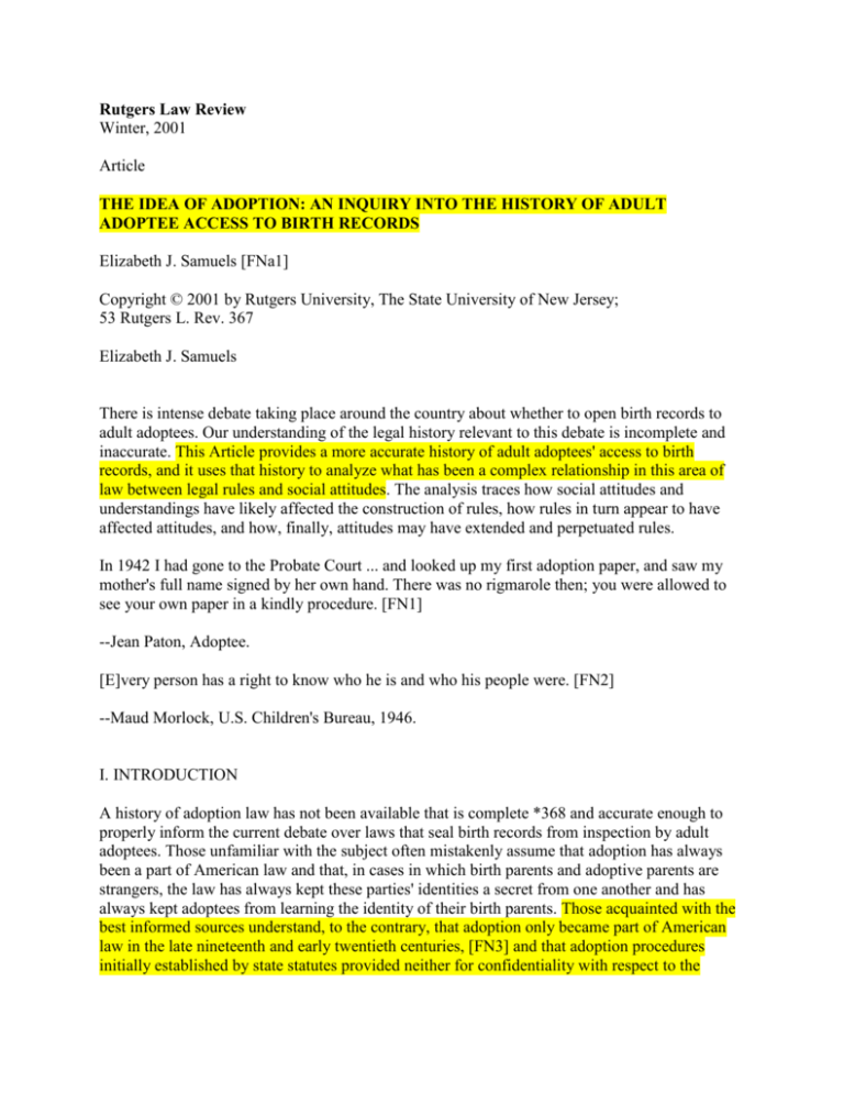 Rutgers Law Review Rutgers Law Review
