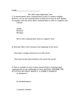 The Odd Couple: Female Version