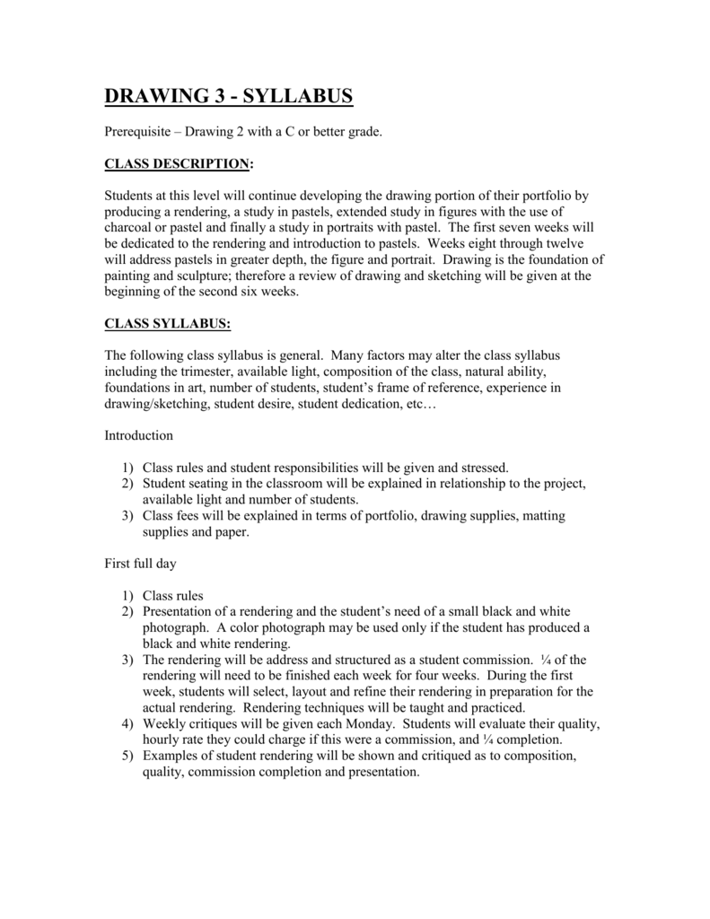Drawing Syllabus For Class 1 To 5 Familydigitalartillustration