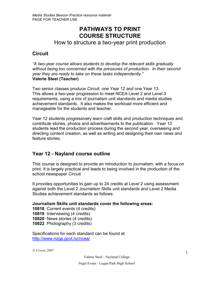 Programme Structure