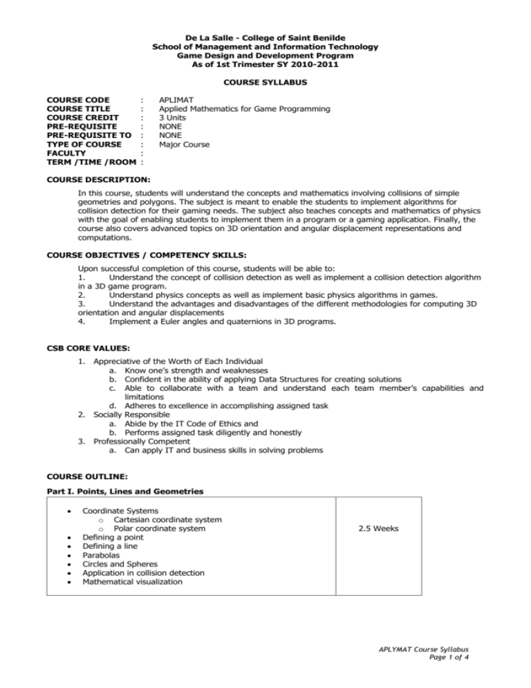Course Description