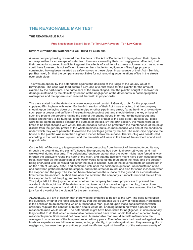 the reasonable man test