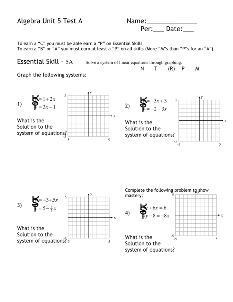 Unit 5 Test A