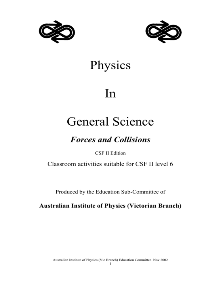 Forces And Collisions