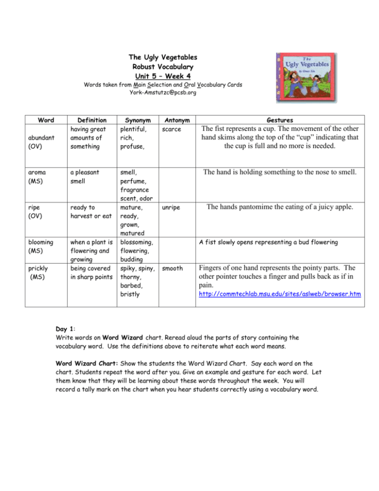  Robust Vocabulary