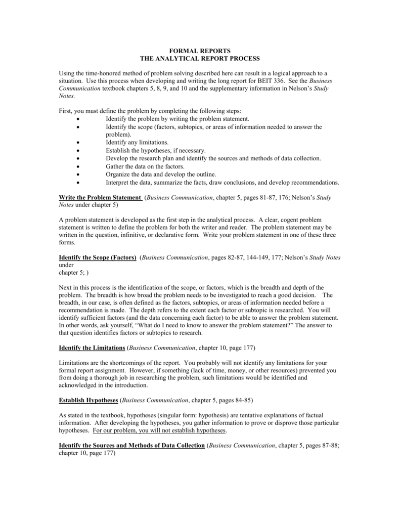 How To Write Analysis Report What Is An Example Of An Analysis Report 