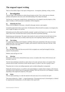 Writing Informal Reports Format