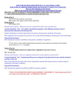 9th Grade Science Curriculum Map