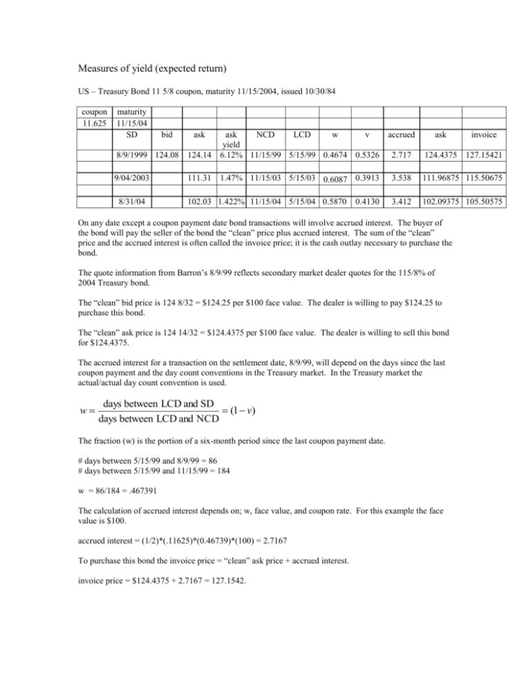 Calculating Total Return