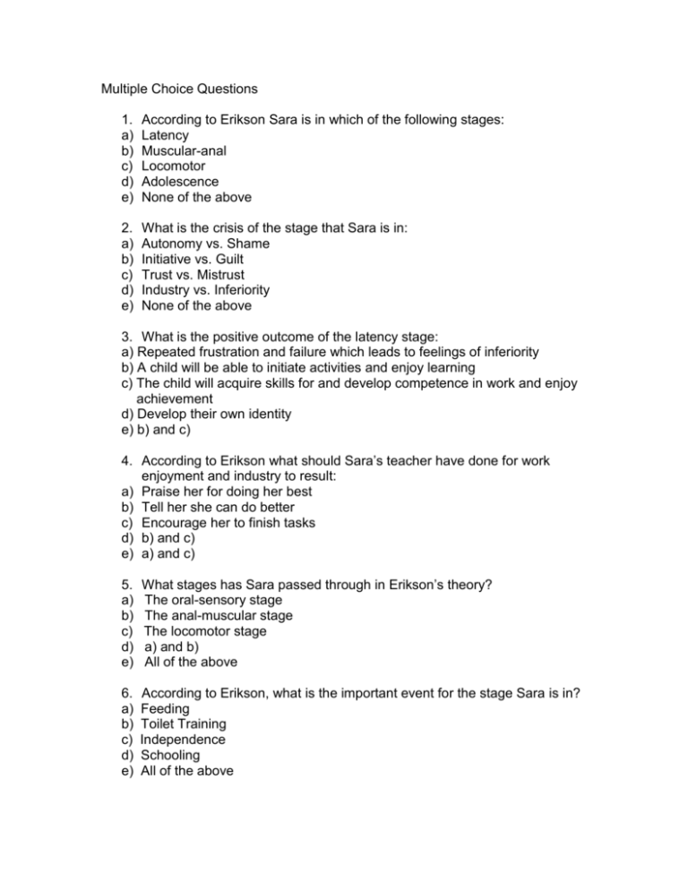 Multiple Choice ions