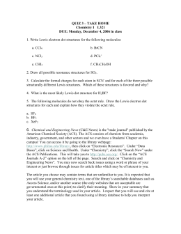 Nomenclature and Lewis Structures