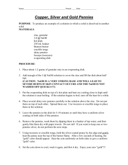 “Gold” Penny Lab