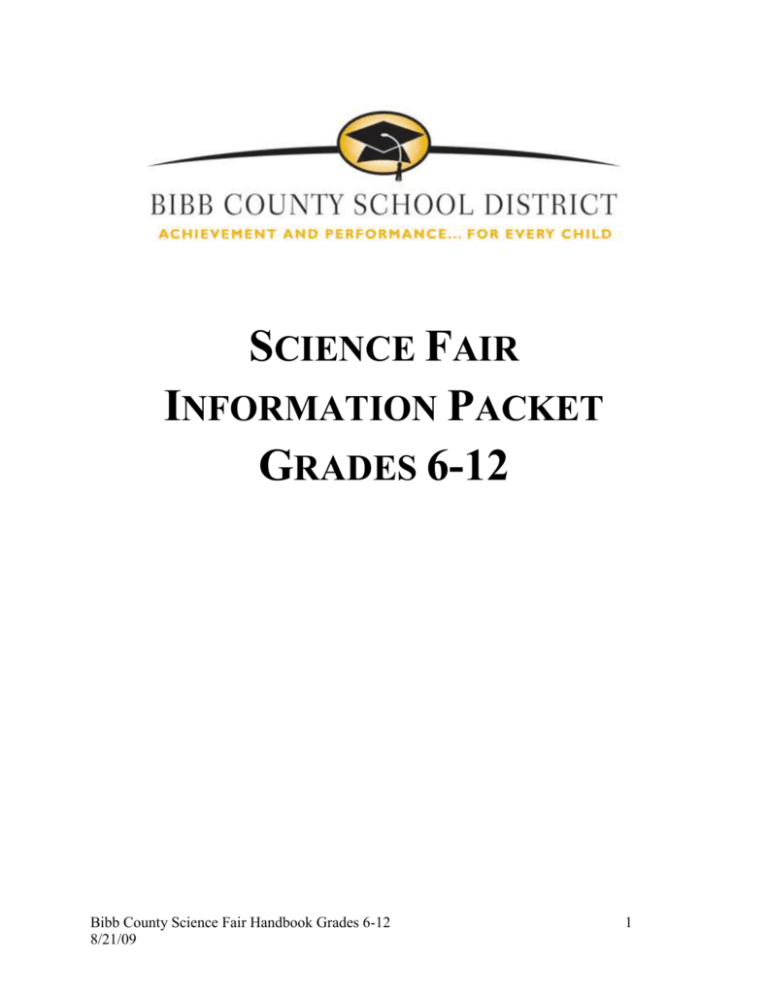 Mathematics Science Fair Project Guidelines